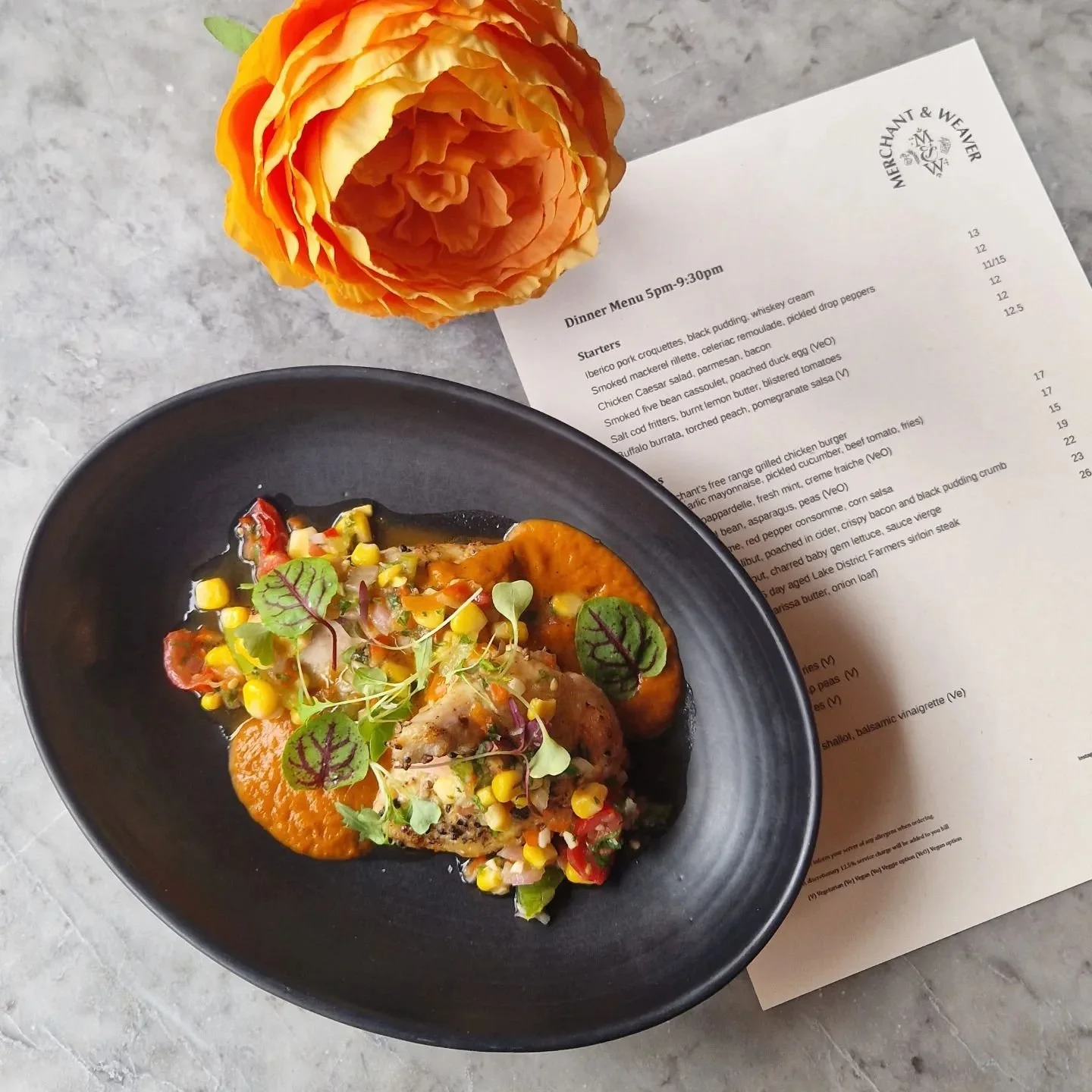 Dinner Menu — Merchant & Weaver