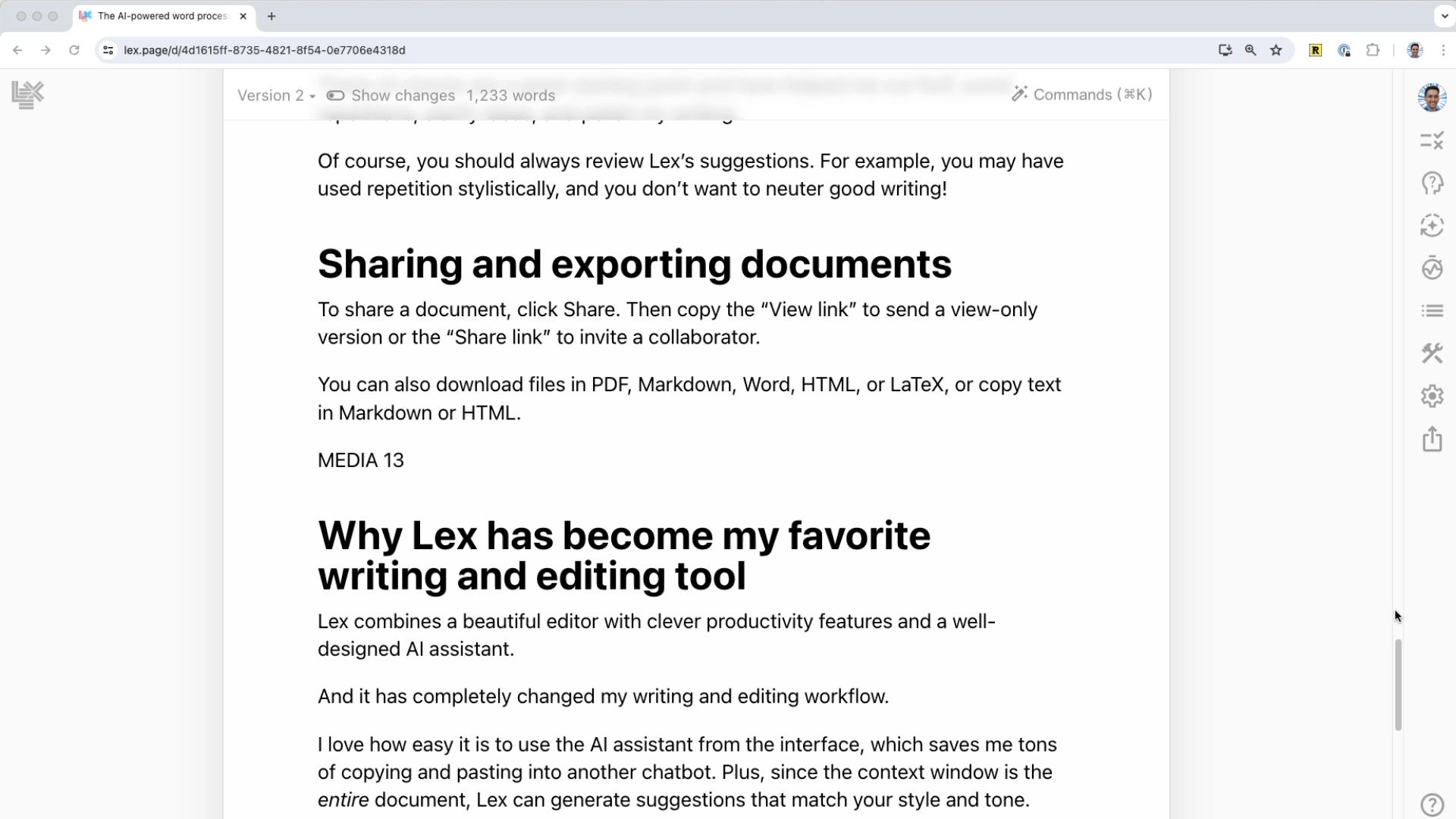 Transform Your Writing with Lex.page: Top AI-Powered Word Processor ...