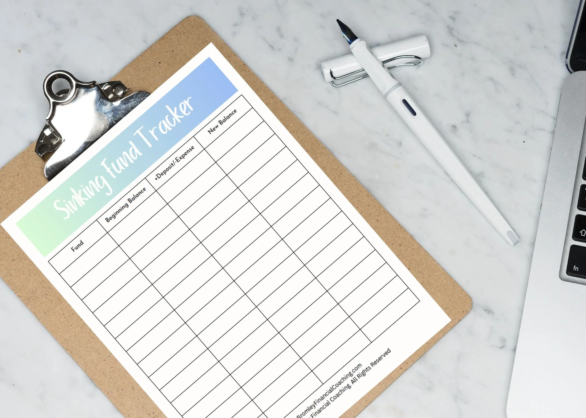 Free Printable Sinking Fund Tracker — Bromley Financial Coaching
