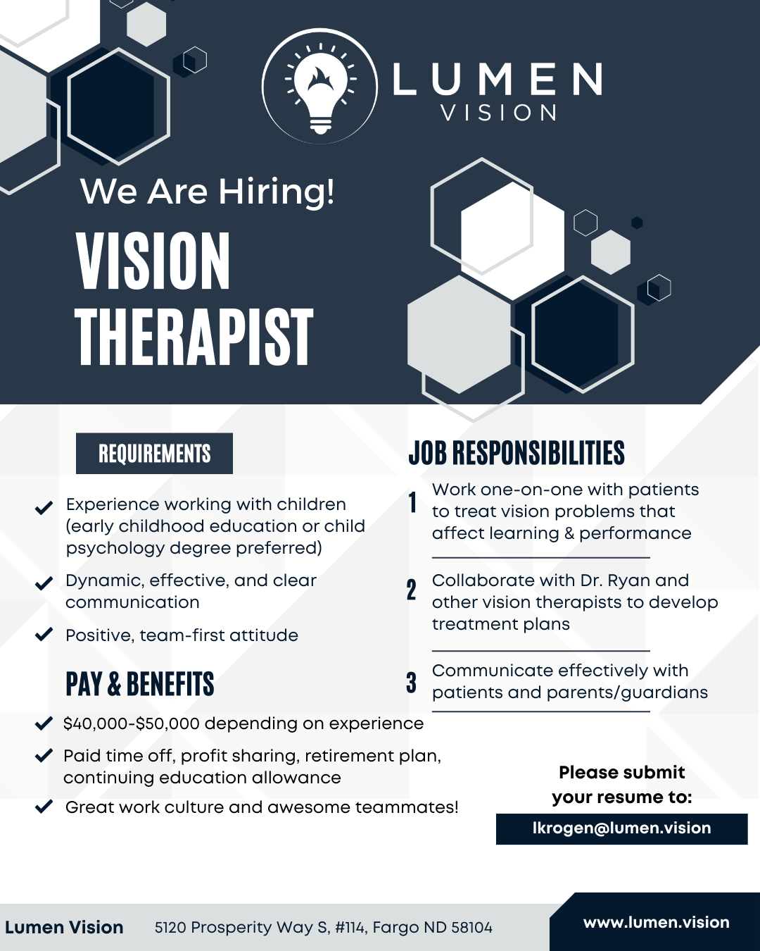 Work With Us! — Lumen Vision