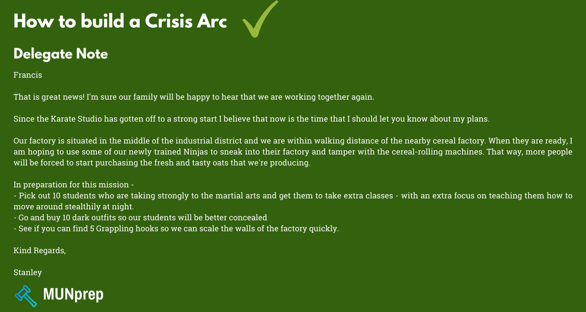 The MUN Crisis Committee Ultimate Guide — MUNprep
