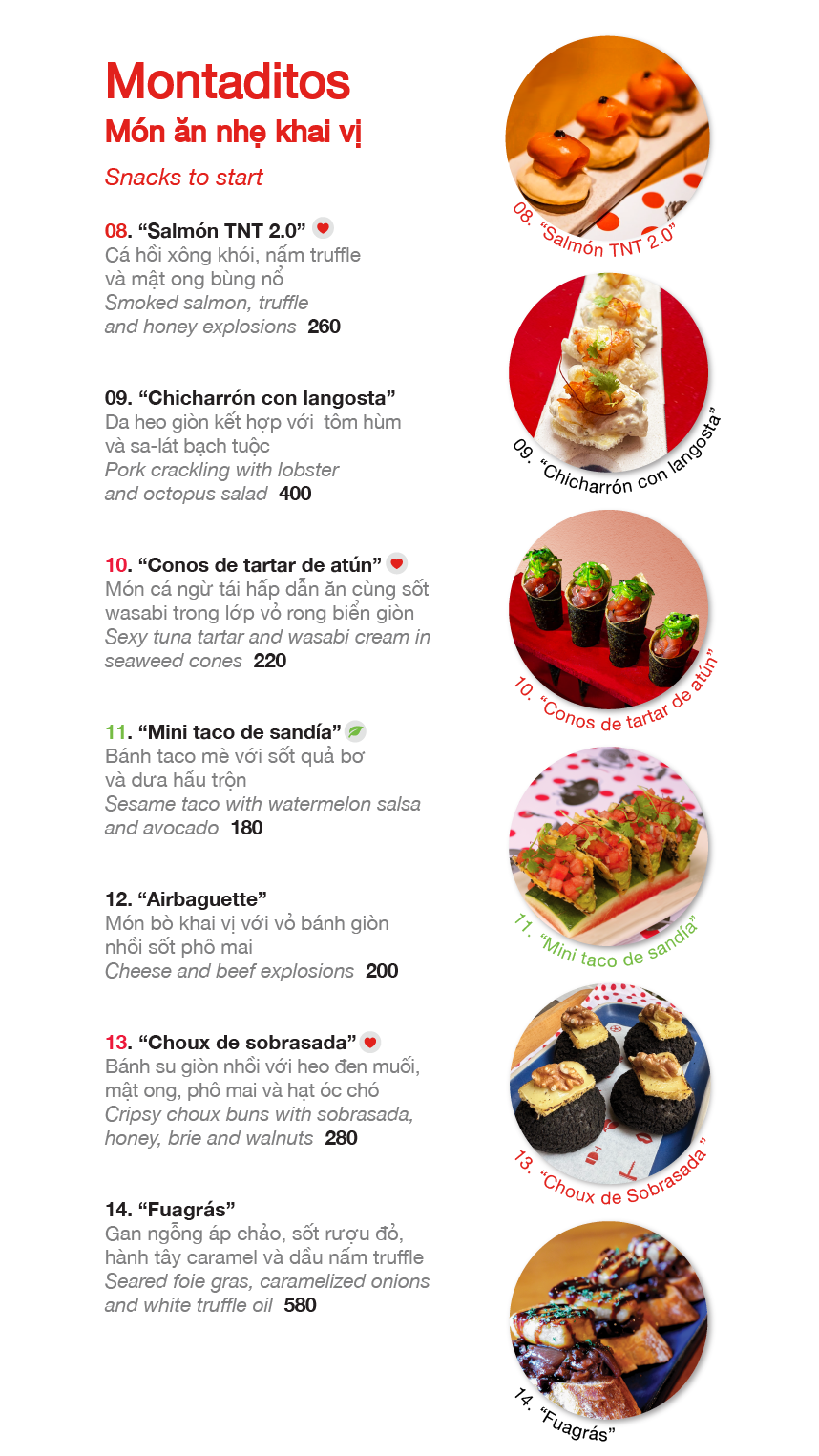 Dinner menu — TOMATITO