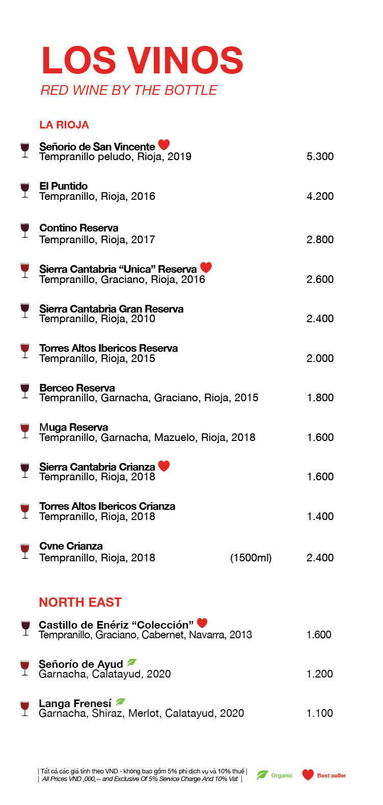 Beverage menu — TOMATITO