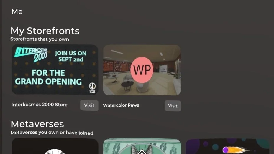 Discovery Menu Guide — Multiverse Dev Zone