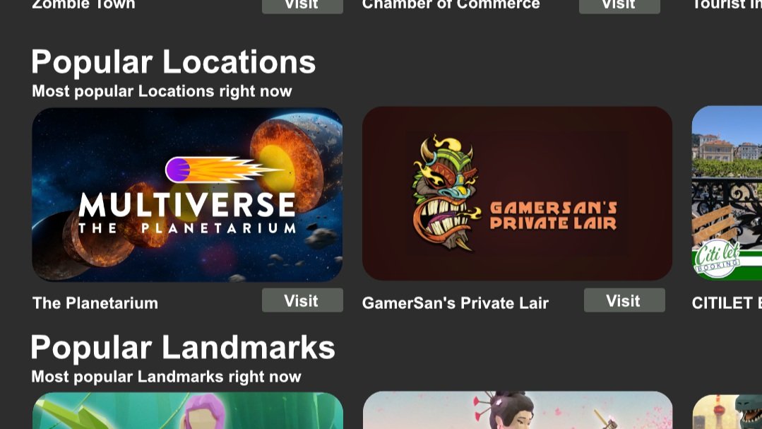 Discovery Menu Guide — Multiverse Dev Zone