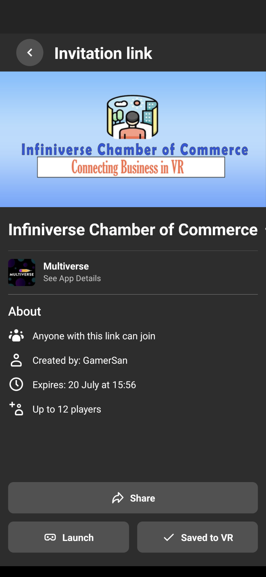 Deeplink Guide — Multiverse Dev Zone