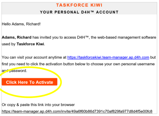 D4H Registration and User Guide — Taskforce Kiwi