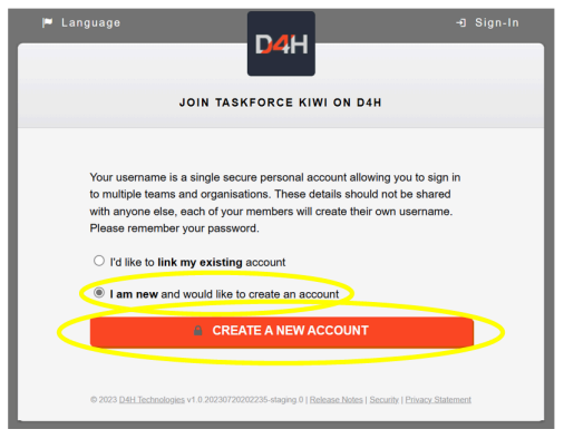 D4H Registration and User Guide — Taskforce Kiwi