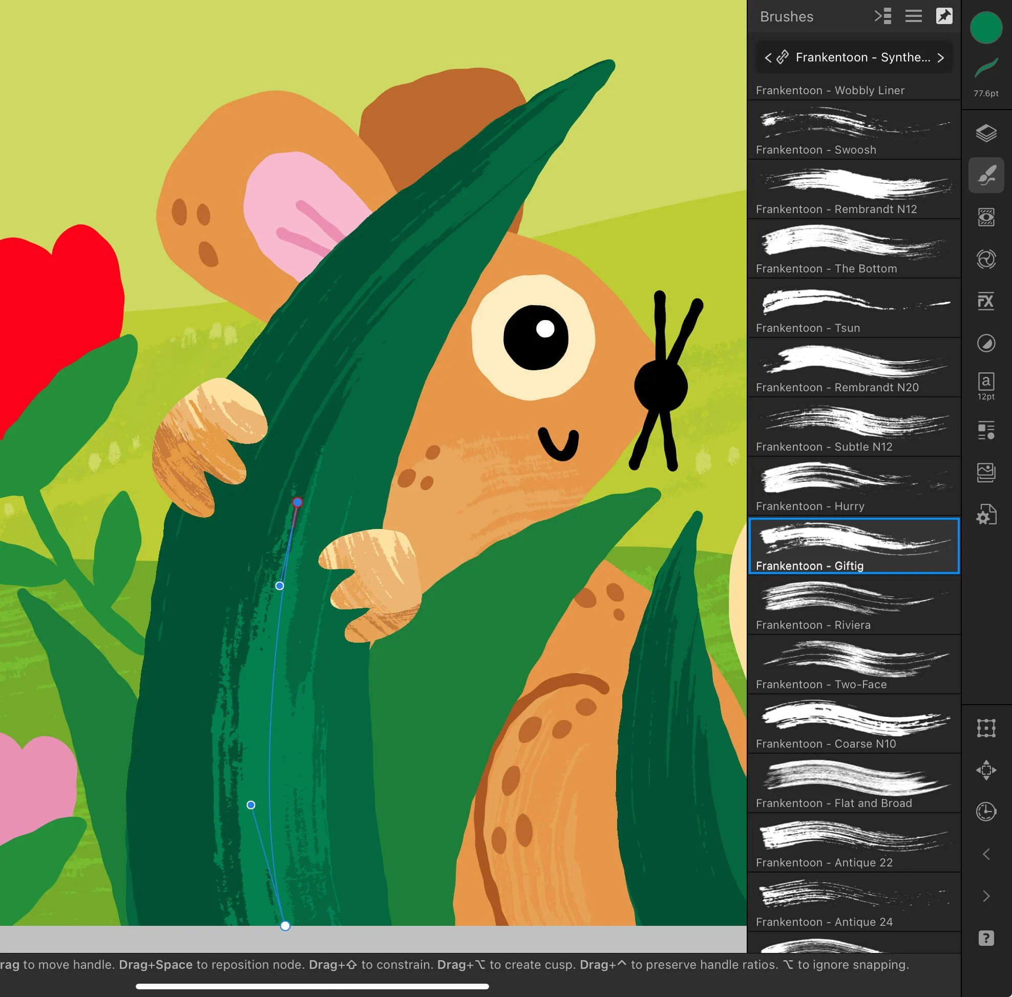 Vector brushes vs raster brushes in Affinity Designer — Weronika Salach ...