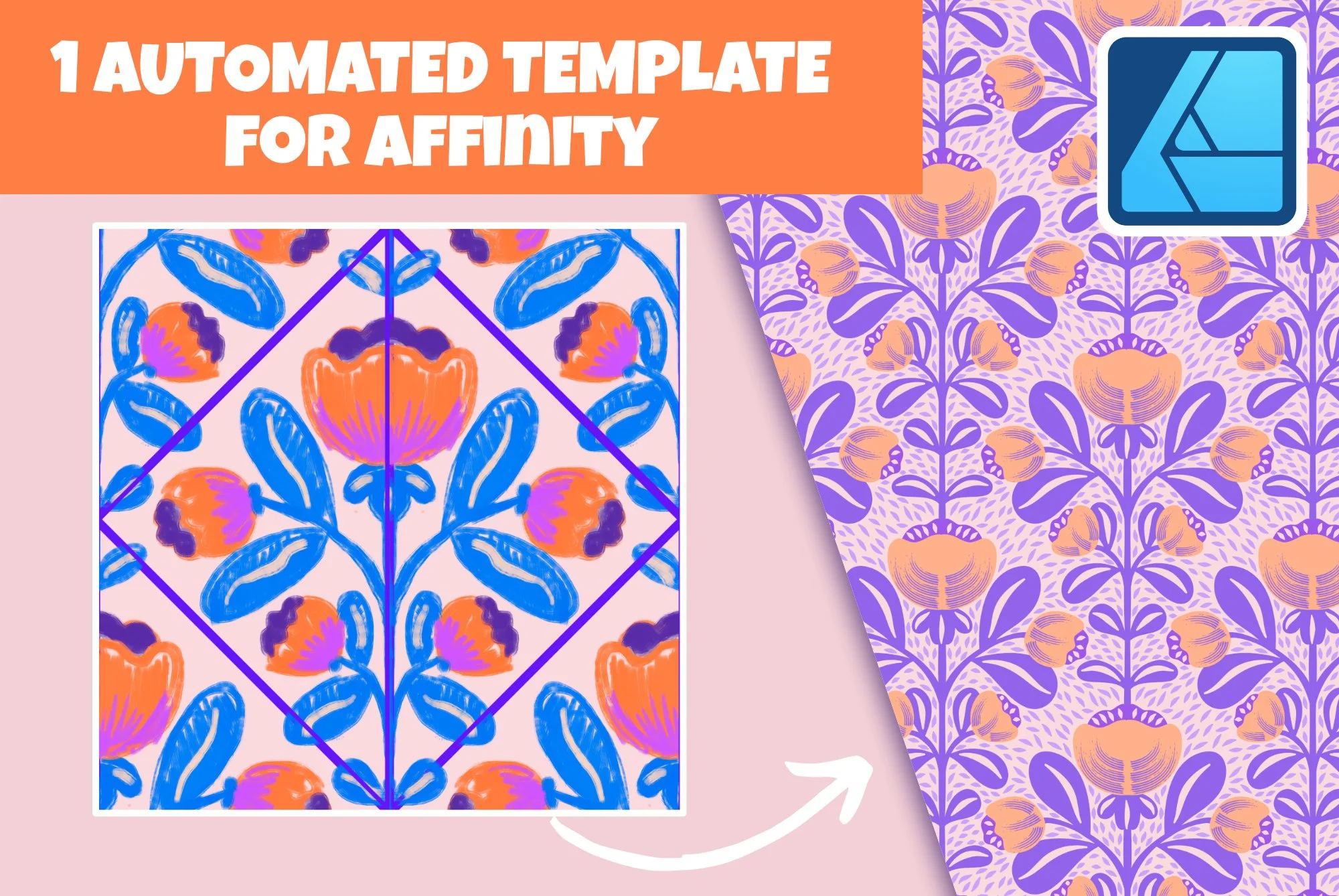 MIRRORED DIAMOND - AUTOMATED TEMPLATE — Weronika Salach | illustration ...