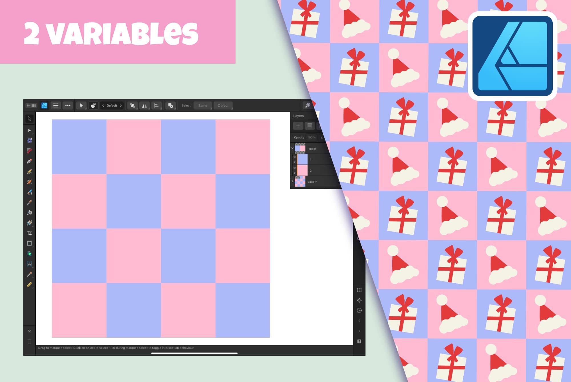 CHECKERED REPEAT - AUTOMATED TEMPLATE — Weronika Salach | illustration ...