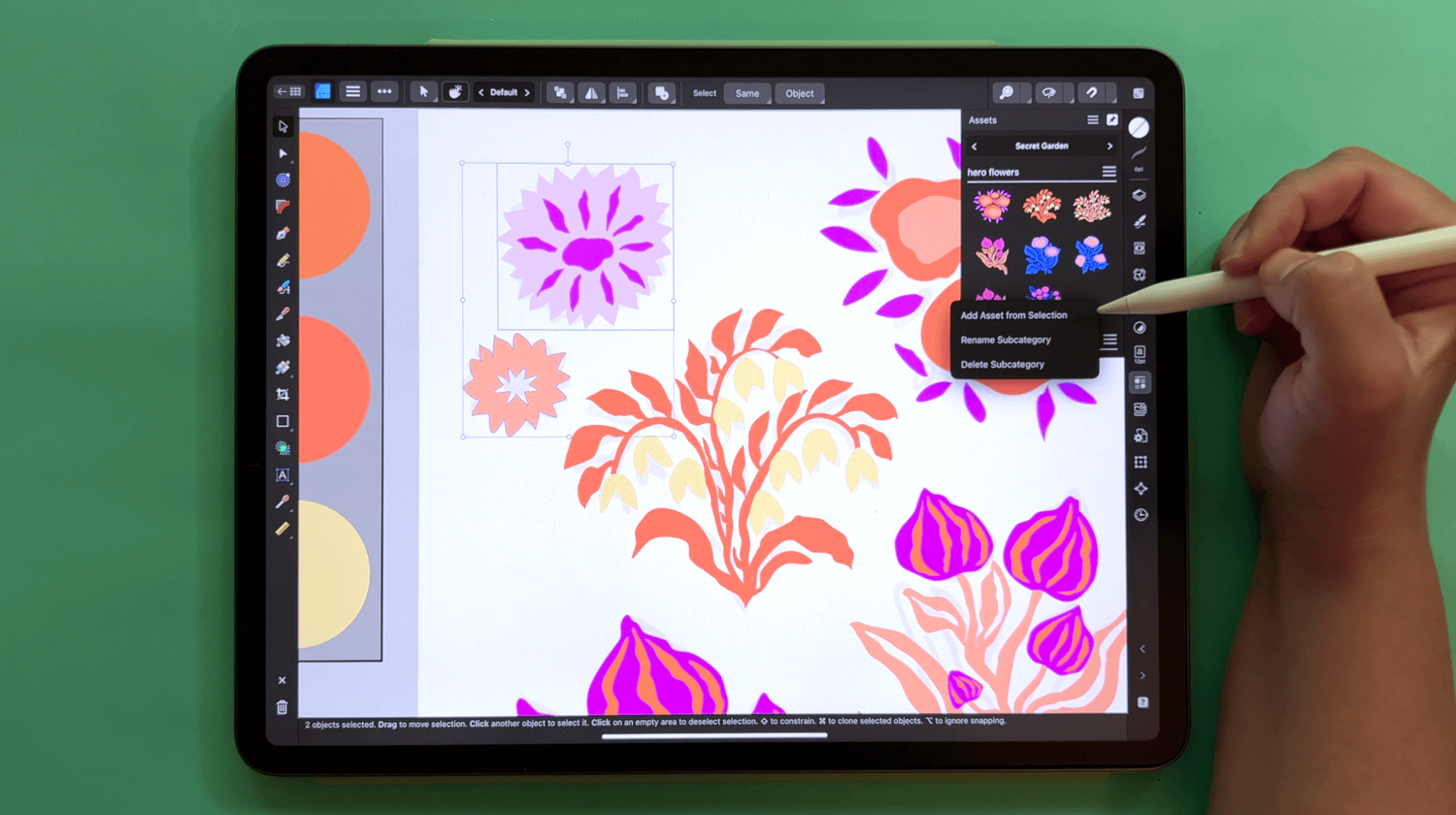 Half-Drop Ditsy Pattern in Affinity Designer — Weronika Salach ...
