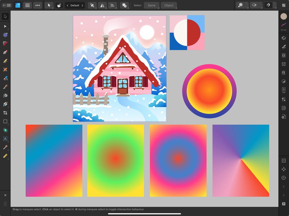 Drawing Vector Houses in Affinity Designer: Illustrate With Gradients ...