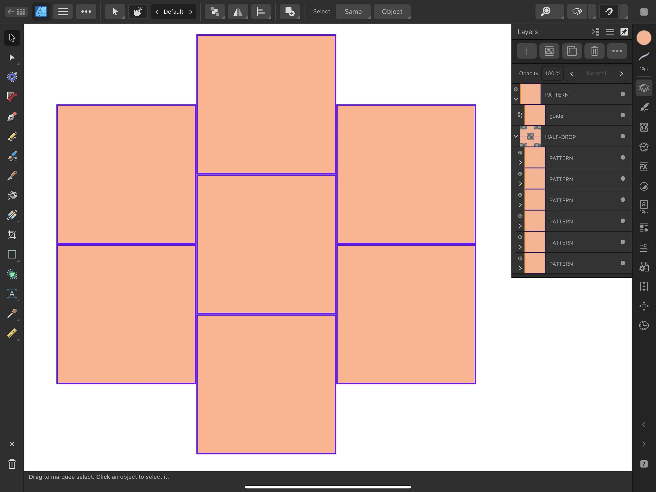 Half-Drop Ditsy Pattern in Affinity Designer — Weronika Salach ...