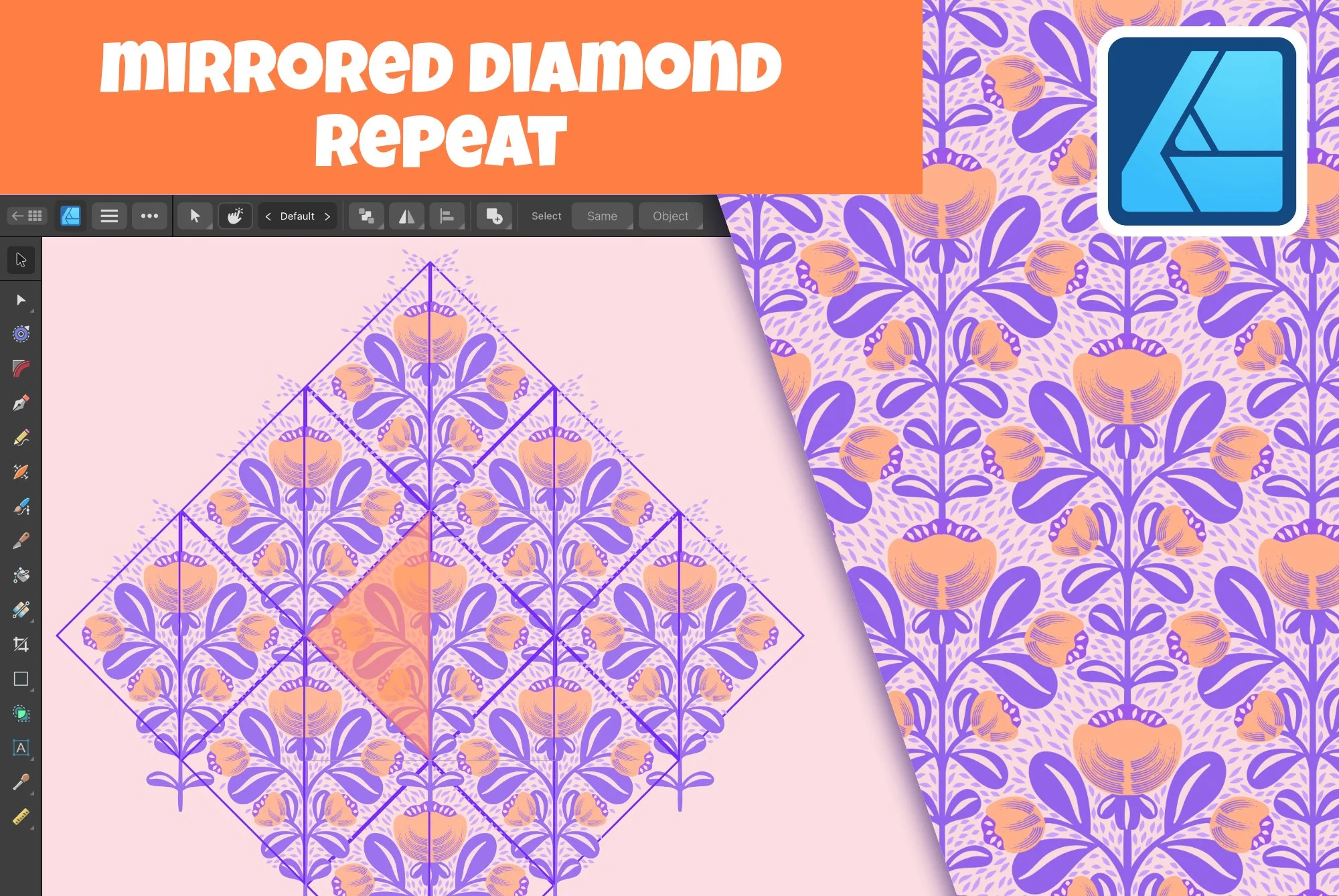 MIRRORED DIAMOND - AUTOMATED TEMPLATE — Weronika Salach | illustration ...
