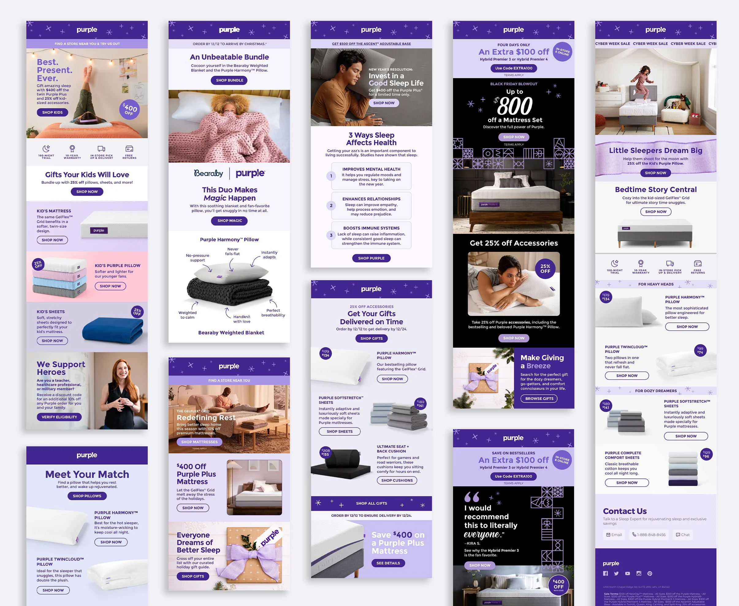 Purple Marketing Design — Emily Adams Design