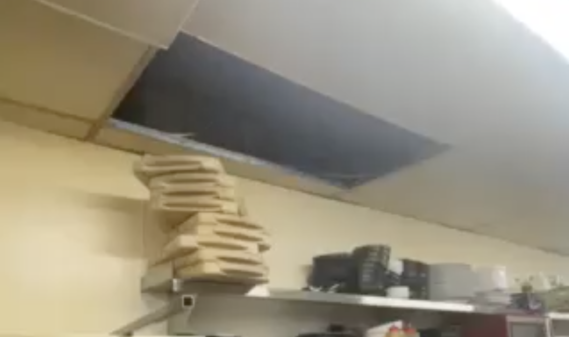 Man’s attempt to hide from police fails when he falls through ceiling ...