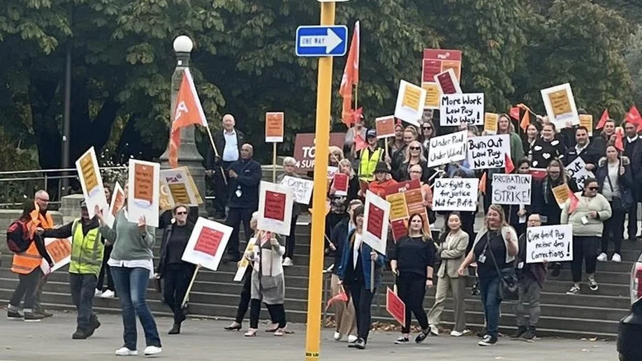 Christchurch Corrections workers strike - Chris Lynch Media