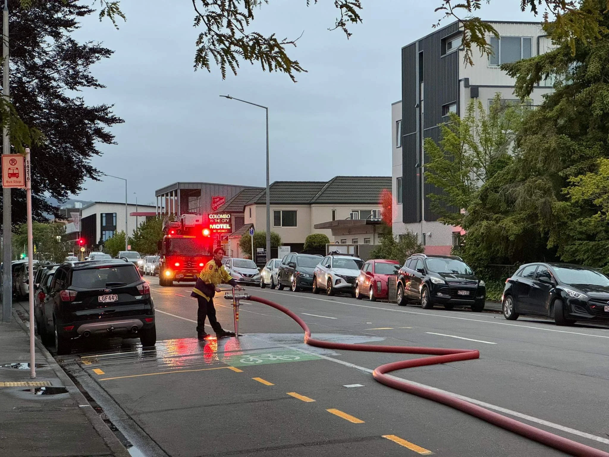 Fire crews battling blaze in central Christchurch — Chris Lynch Newsroom