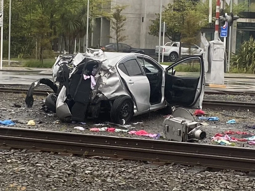 Train driver receiving support after teens crash stolen car into ...