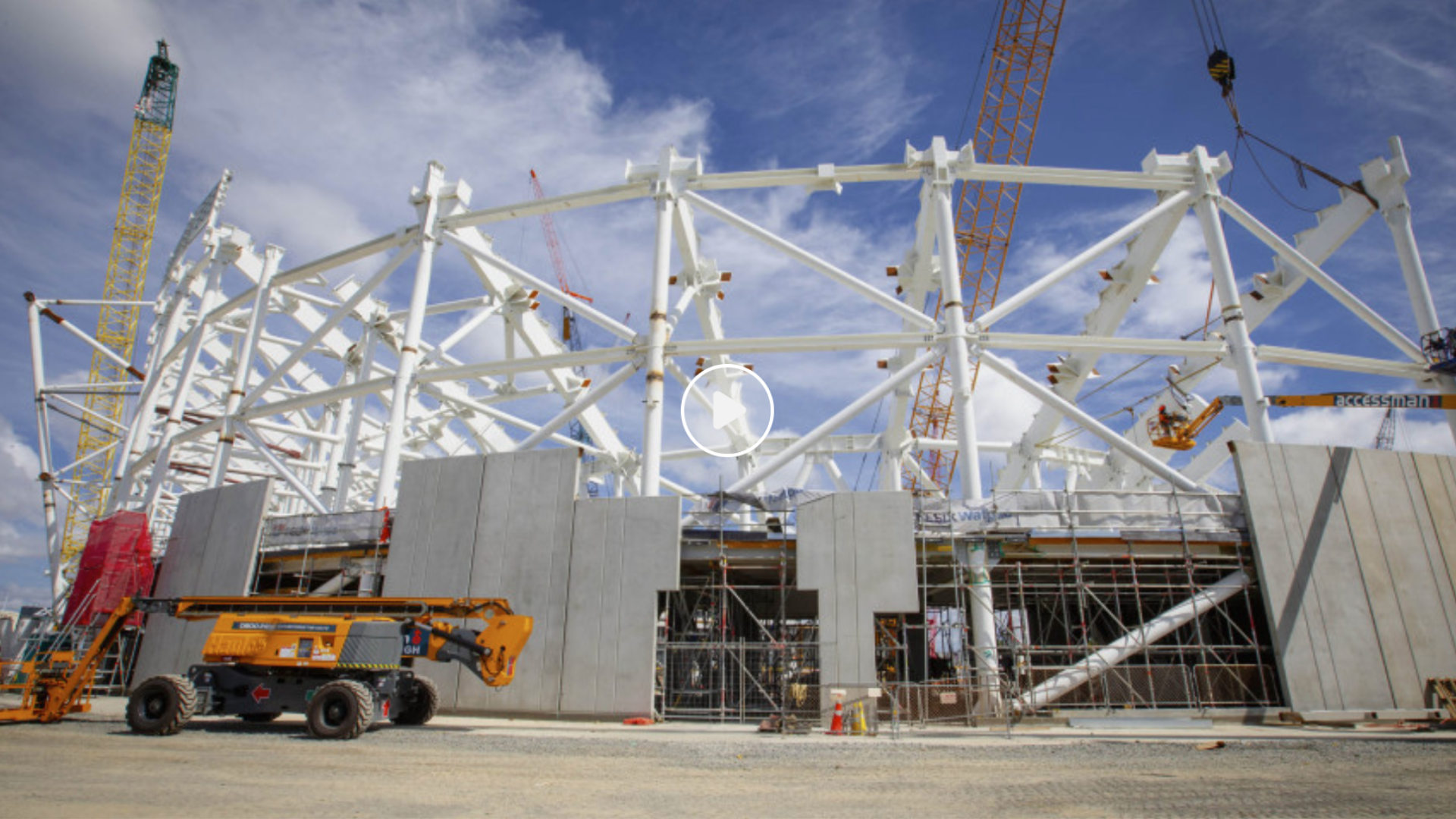 WATCH: Te Kaha on track for 2026 opening - Chris Lynch Media