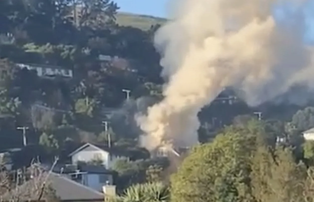 ️ Emergency services at large house fire in Christchurch - Chris Lynch ...