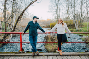 Rachel + Jeff’s Fall Engagement Photos at Fallbrook Lodge | Brittany ...
