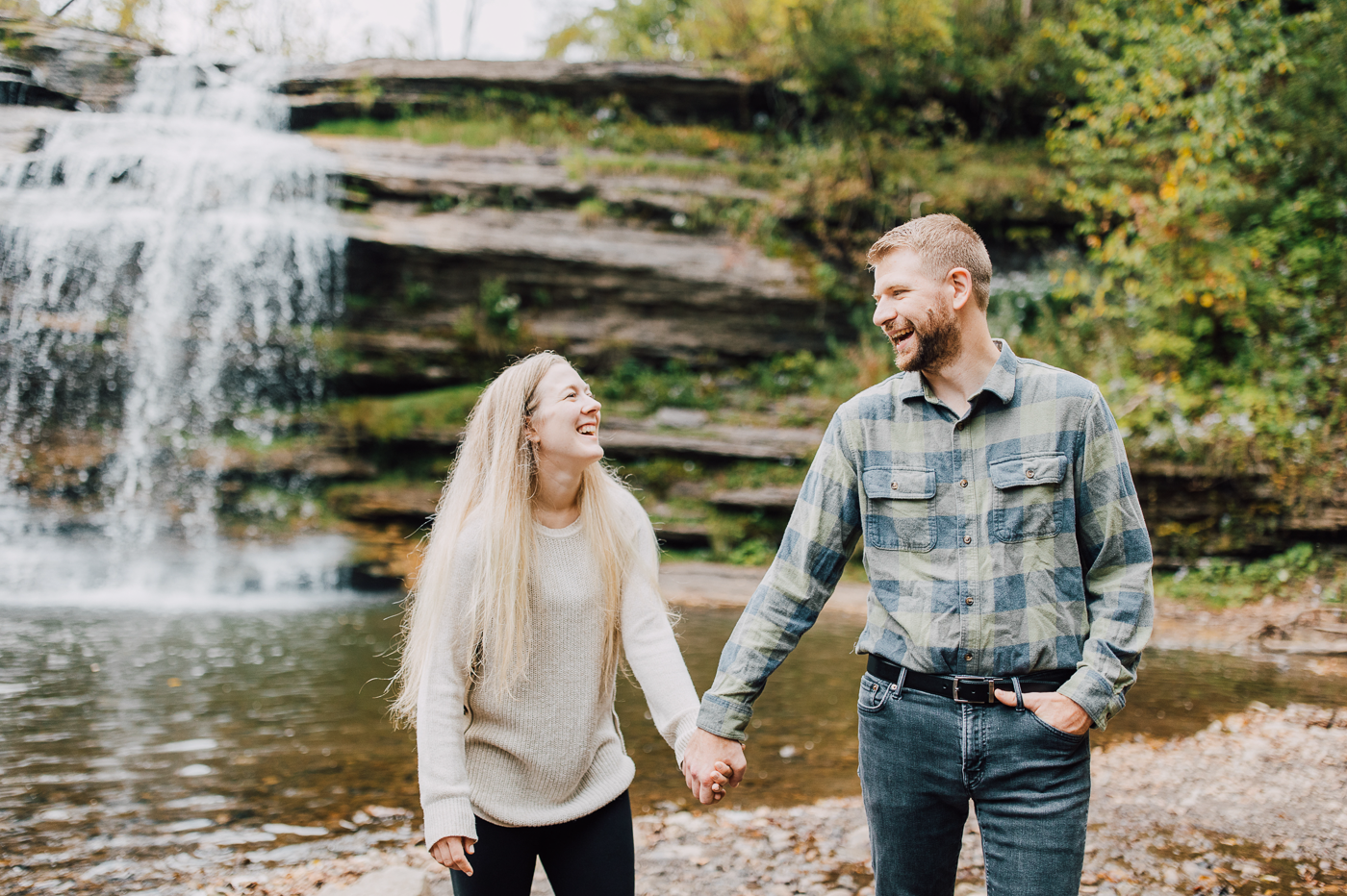 Shawna + Adam’s Waterfall Photo Shoot at Pixley Falls | Brittany ...