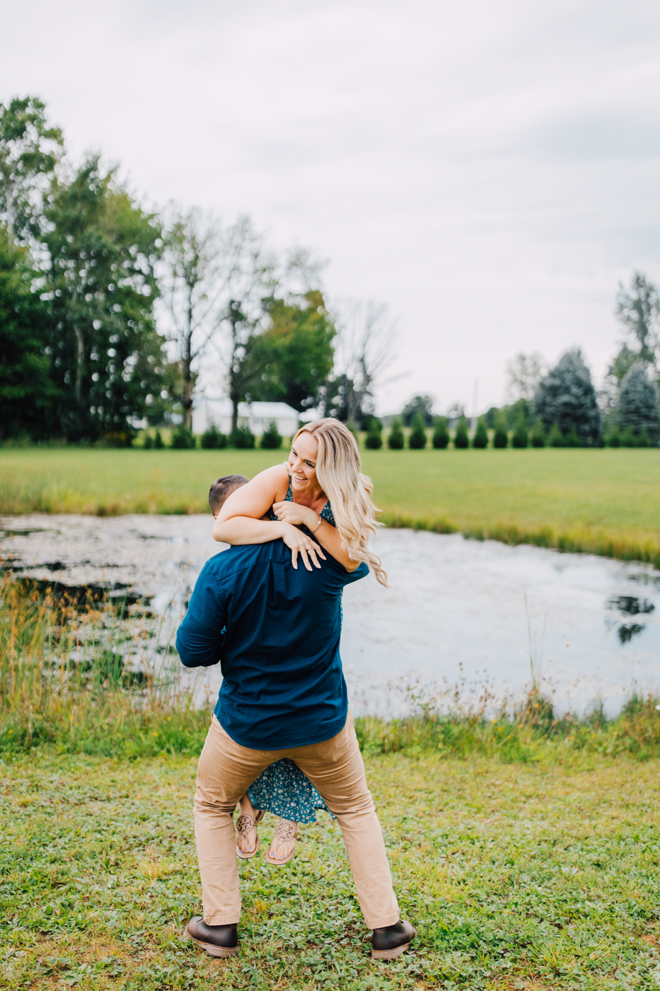 Caty + Jeremy’s Field Engagement Photos in Oswego NY | Brittany ...