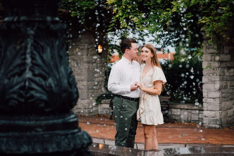 Kara + Zachary’s Timeless Engagement Photos at Franklin Square Park ...