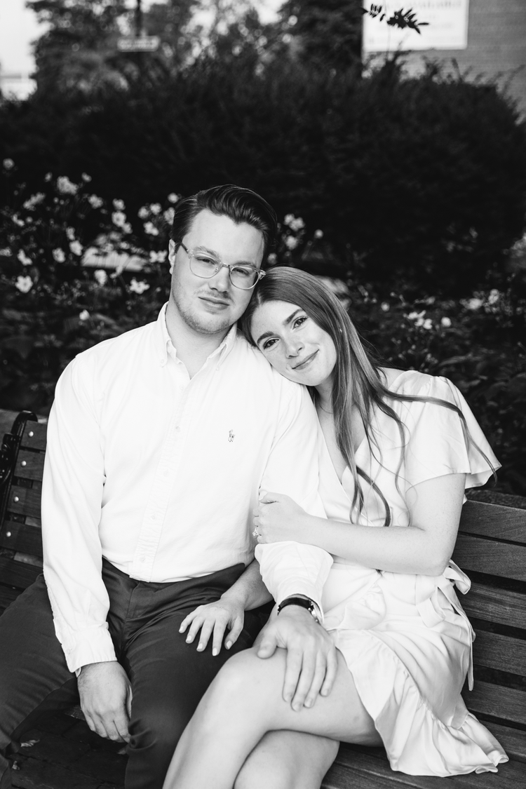 Kara + Zachary’s Timeless Engagement Photos at Franklin Square Park ...
