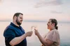 Meghan + Alex’s Sunset Engagement Photos on Lake Ontario | Brittany ...