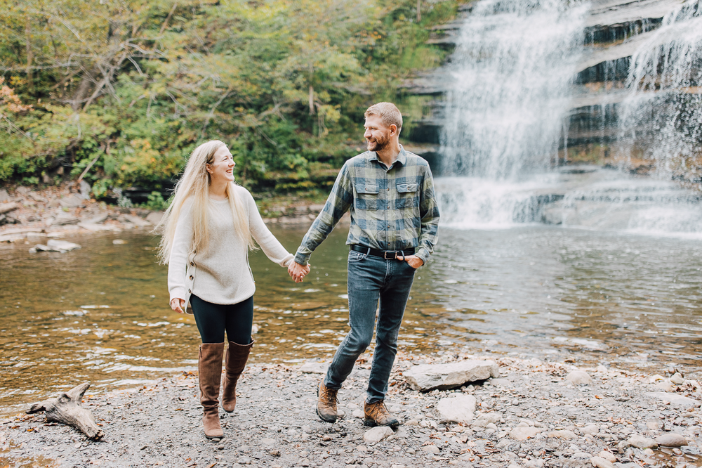 Shawna + Adam’s Waterfall Photo Shoot at Pixley Falls — Brittany ...