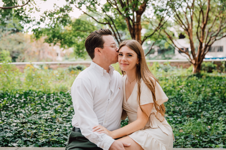 Kara + Zachary’s Timeless Engagement Photos at Franklin Square Park ...