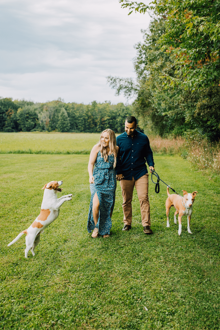 Caty + Jeremy’s Field Engagement Photos in Oswego NY | Brittany ...