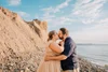 Meghan + Alex’s Sunset Engagement Photos on Lake Ontario | Brittany ...