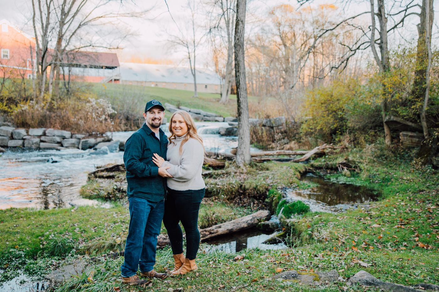 Rachel + Jeff’s Fall Engagement Photos at Fallbrook Lodge | Brittany ...