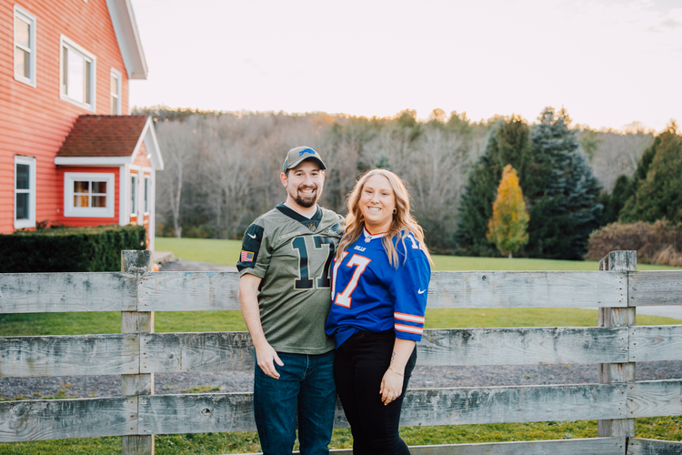 Rachel + Jeff’s Fall Engagement Photos at Fallbrook Lodge | Brittany ...