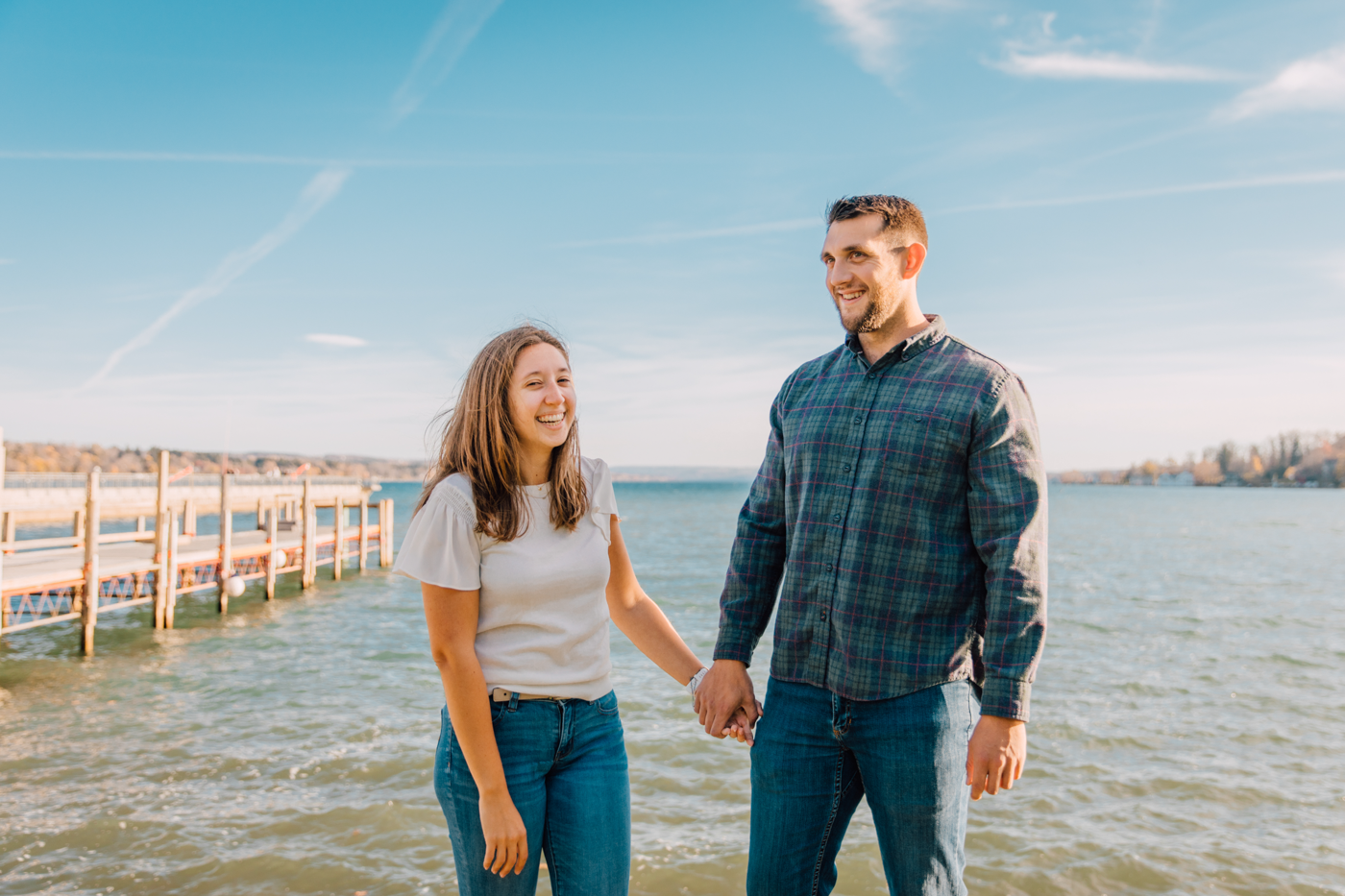 Janet + Ray’s Sunset Engagement Photos on Skaneateles Lake — Brittany ...