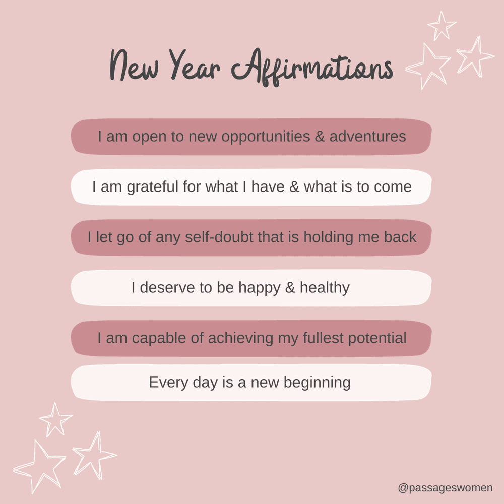 Using New Year Affirmations to Improve Your Emotional Health — Passages
