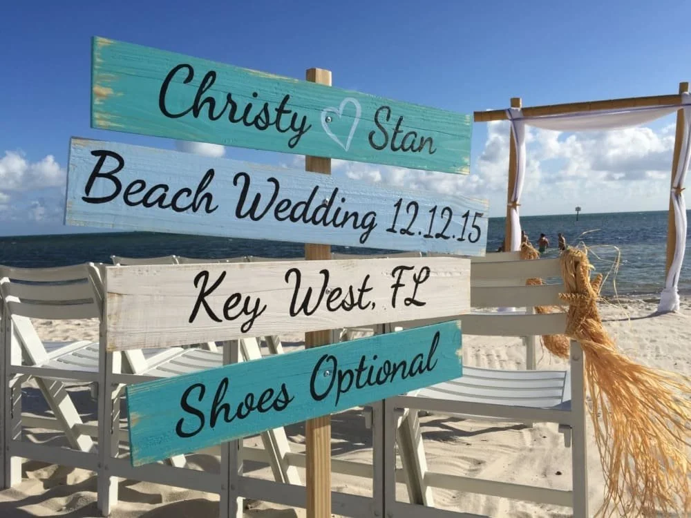Beach Wedding Signs to Buy or DIY