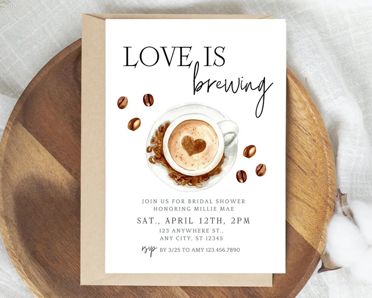 Host a Delicious Coffee-Themed Bridal Shower
