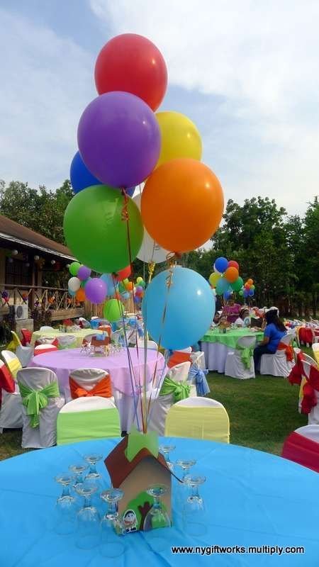 Floating Into Forever: Up-Themed Wedding Centerpieces