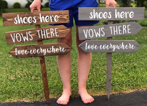 Beach Wedding Signs to Buy or DIY