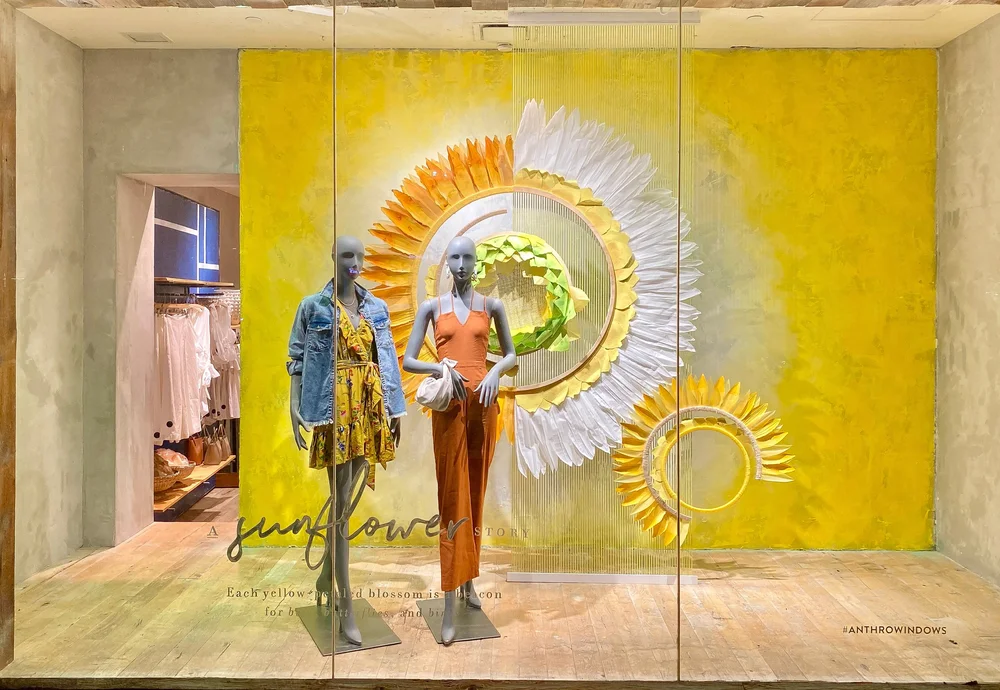 Anthropologie Summer Window Installations — VIM + VENTURE