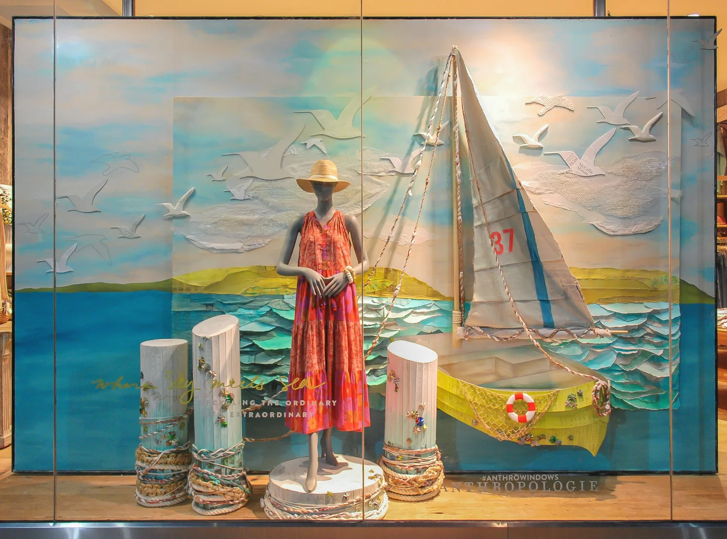 Anthropologie Summer Window Installations — VIM + VENTURE