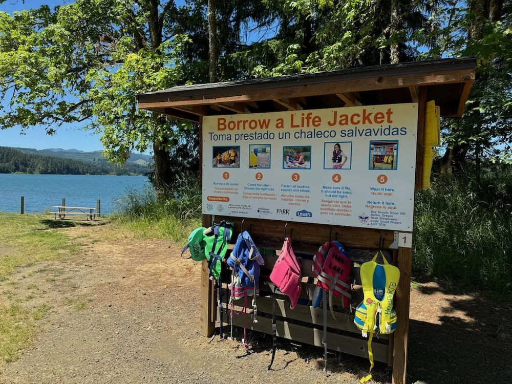 Kayak and Fish at Henry Hagg Lake, Oregon
