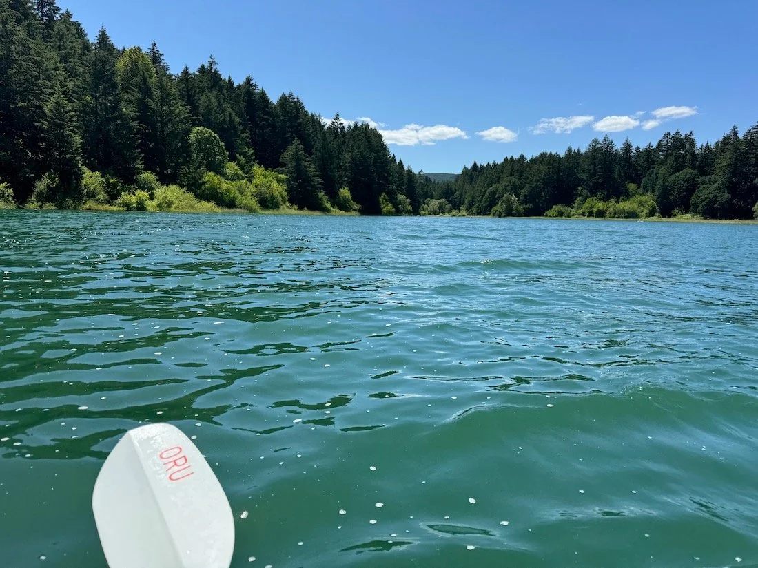 Kayak and Fish at Henry Hagg Lake, Oregon