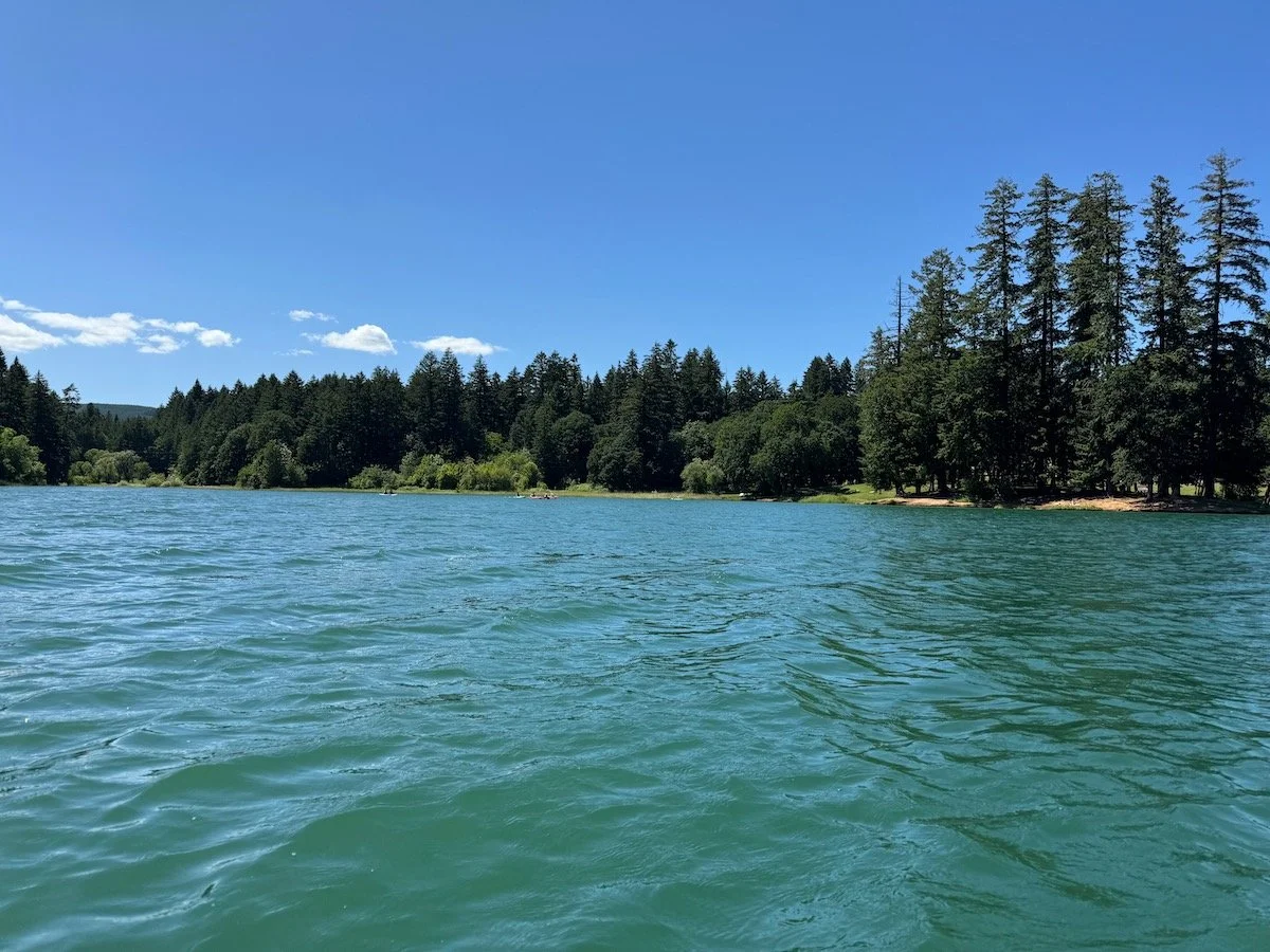 Kayak and Fish at Henry Hagg Lake, Oregon