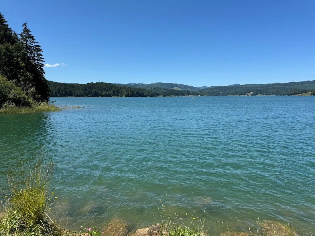 Kayak and Fish at Henry Hagg Lake, Oregon